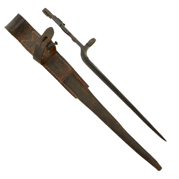 Original U.S. WWII Rare M1941 Johnson Rifle Spike Bayonet Serial 880 w ...