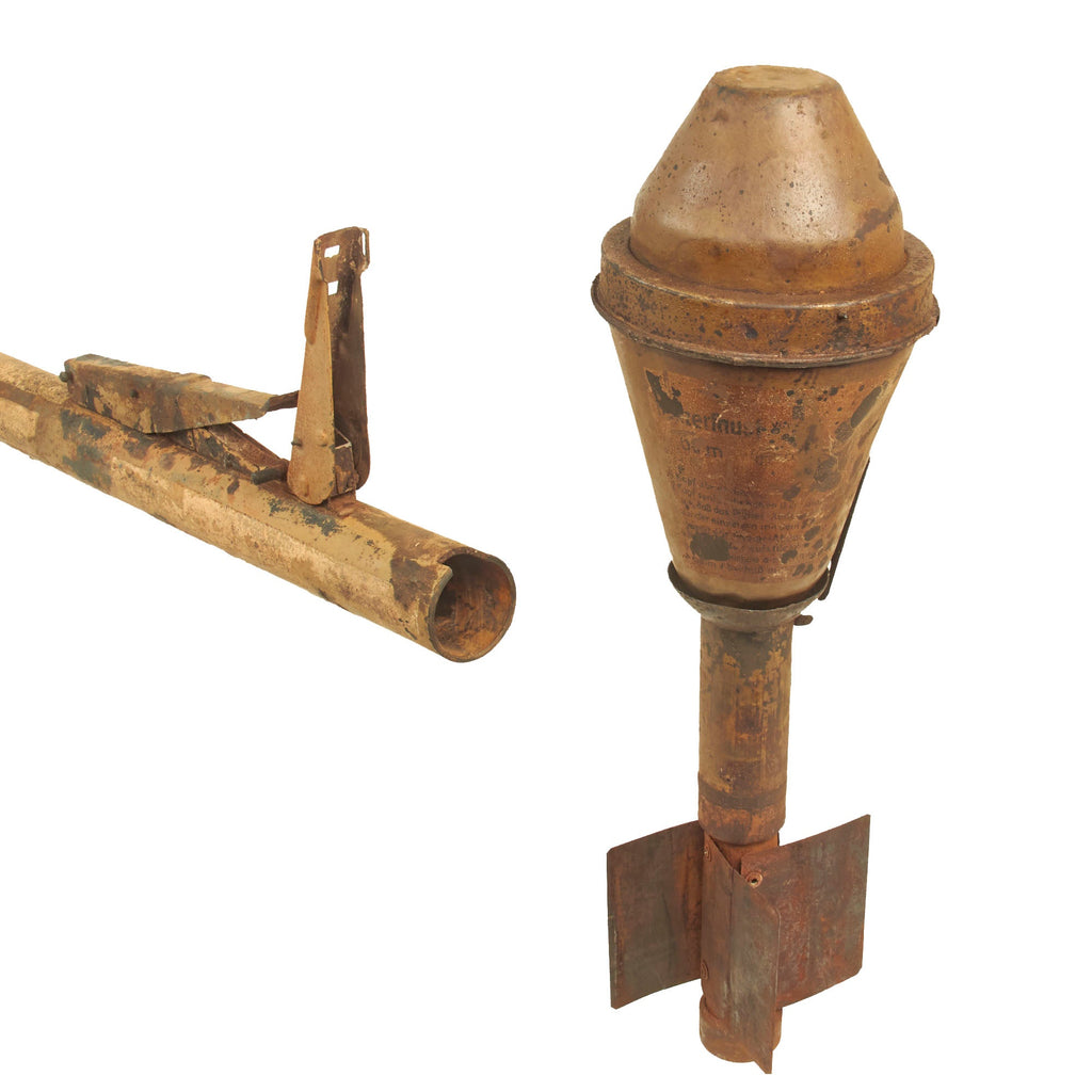 Original German WWII Panzerfaust 60 Anti-Tank Rocket with Launcher - A ...