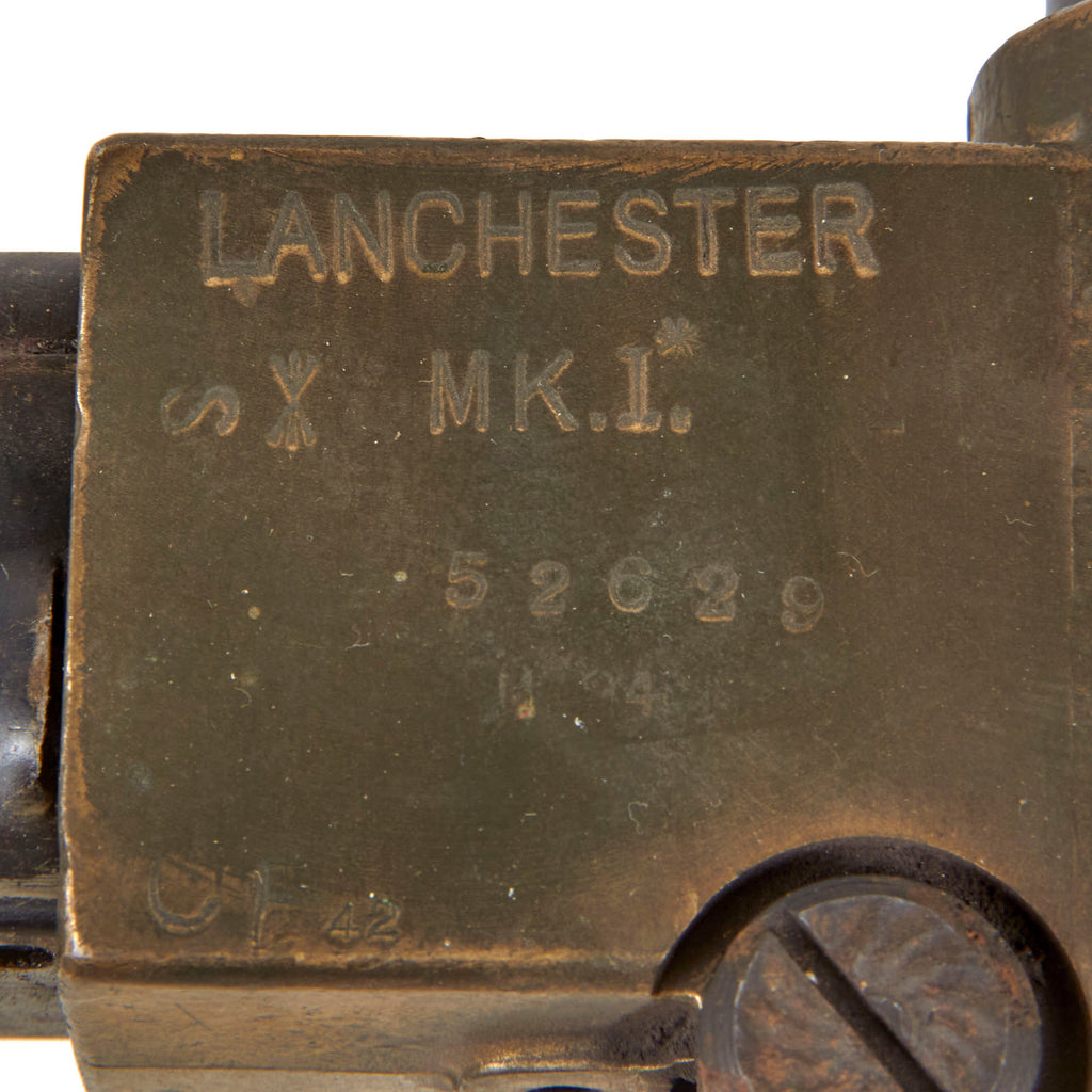 Original British WWII Lanchester MK.I* Display Submachine Gun SMG with ...