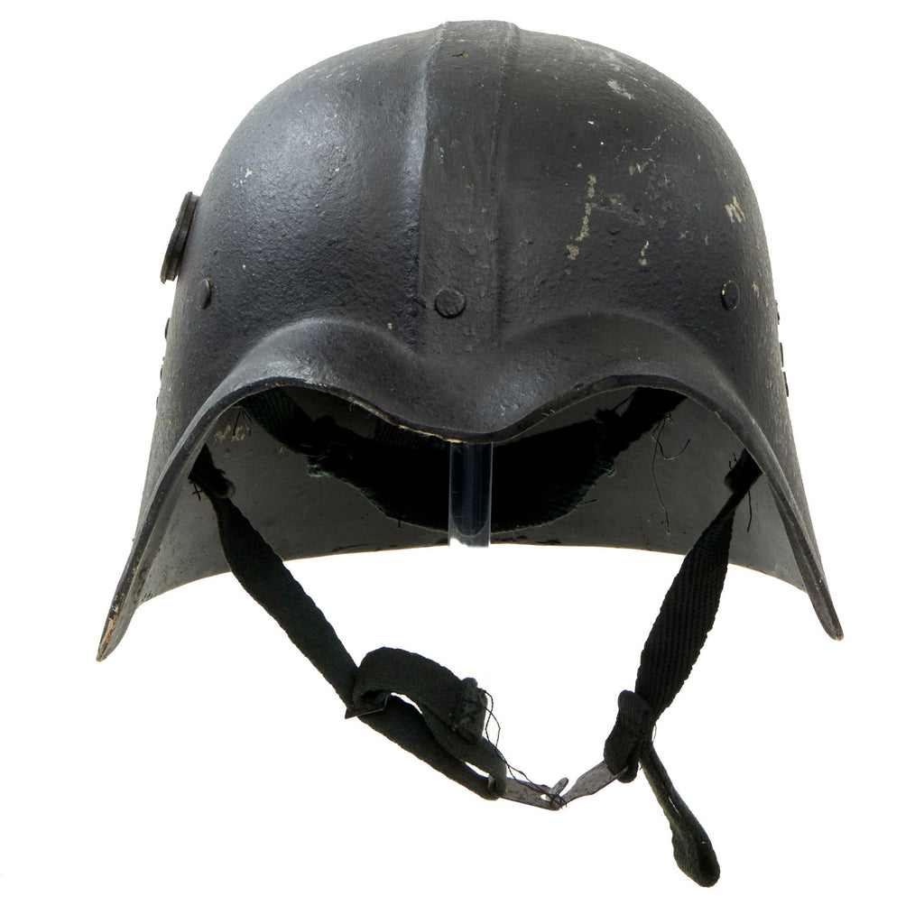 Original Iraqi Fedayeen Helmet with Intact Saddam Badge, Liner & Chins ...
