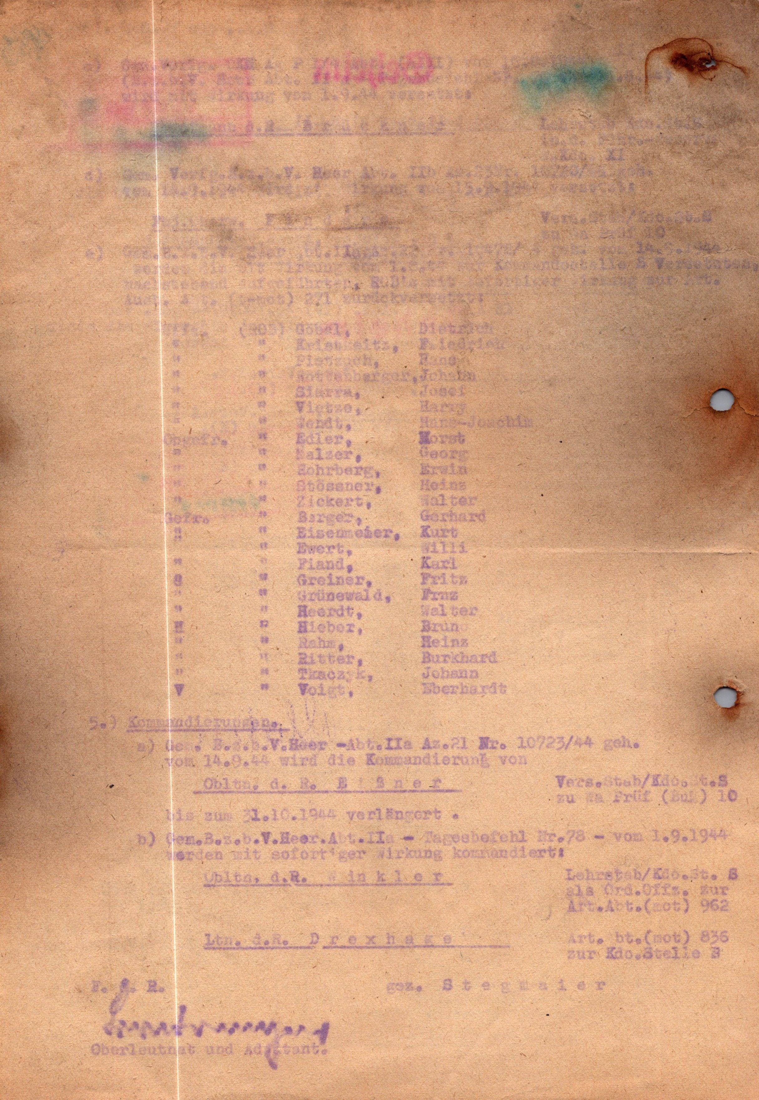 Original German WWII V-2 Rocket Documents Archive Some From Peenemunde ...
