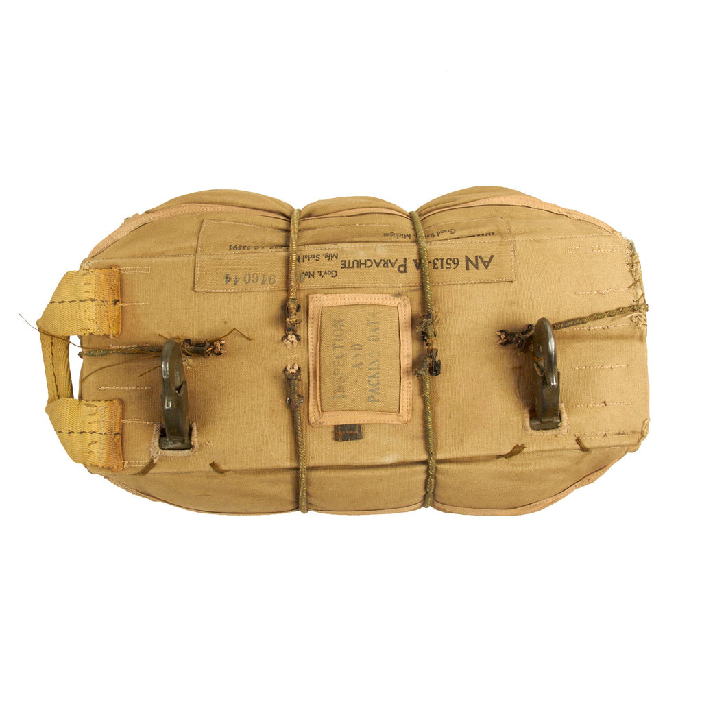 Original U.S. WWII Army Airborne T-5 Main & Reserve Parachute Packs wi ...