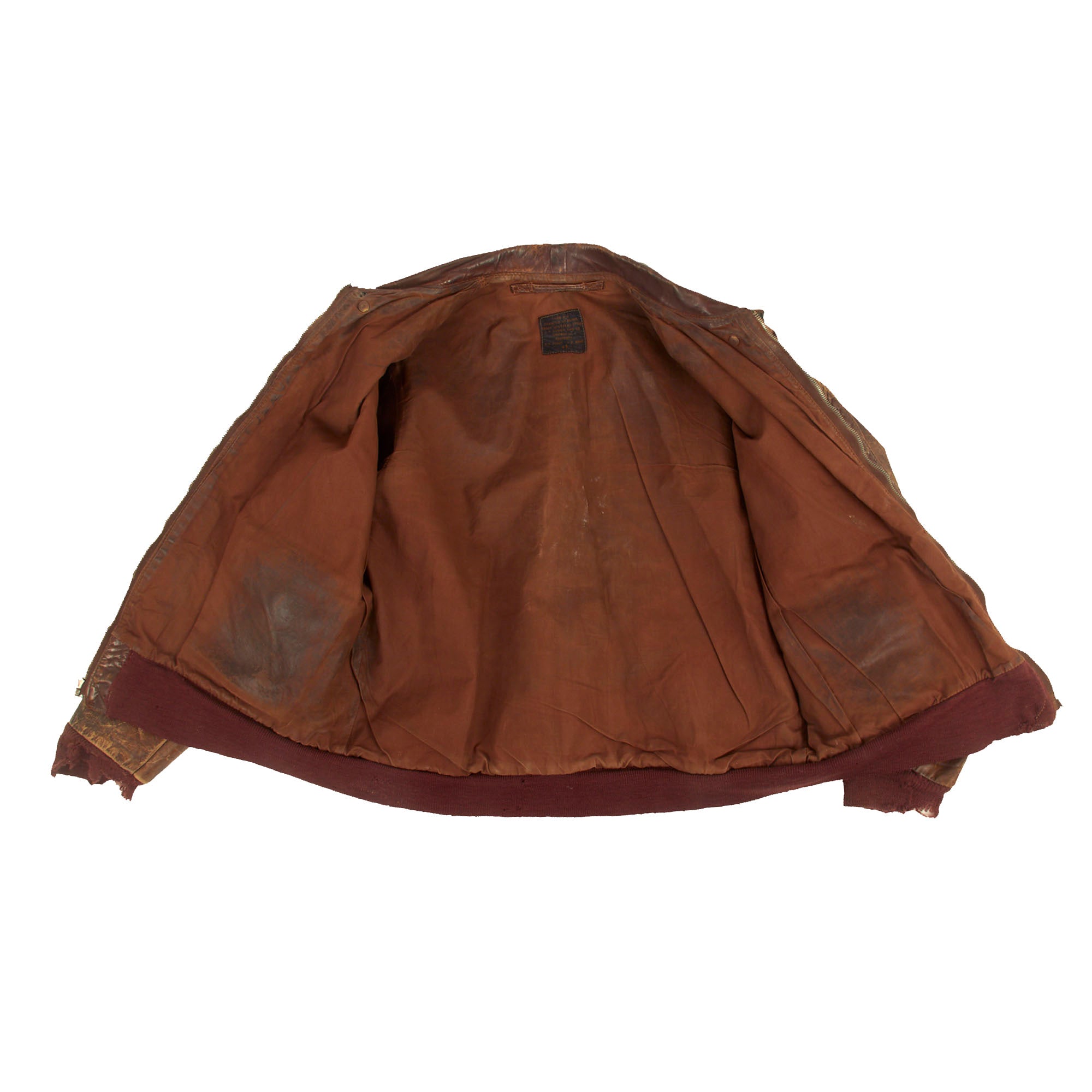 Original U.S. WWII Painted A-2 Leather Flight Jacket With Squadron Pat ...