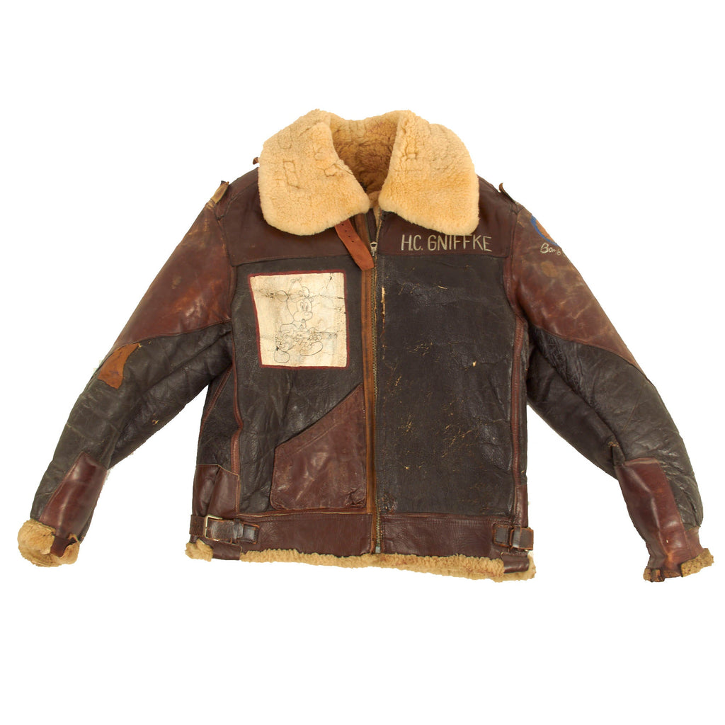 Original U.S. WWII 306th Bombardment Group B-3 Sheepskin Bomber Jacket ...