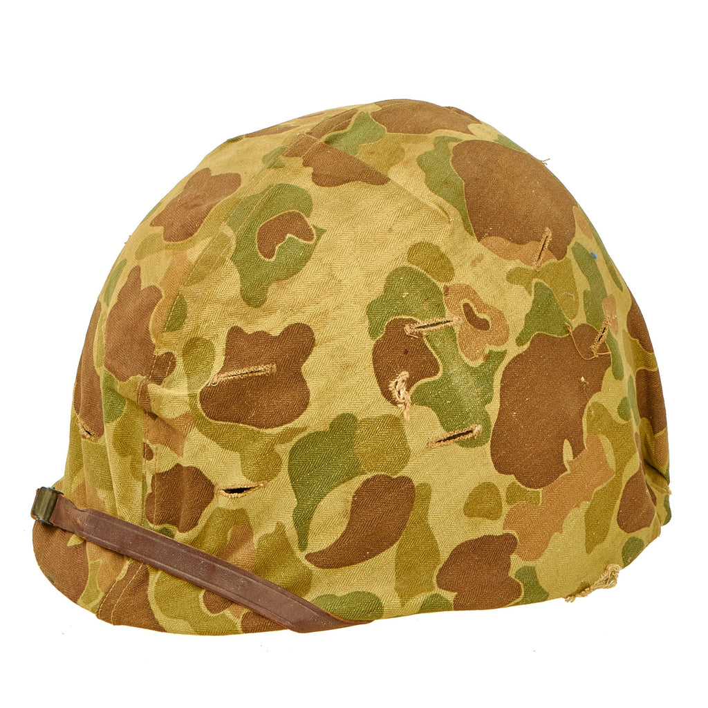 Original U.S. WWII Late 1943 M1 McCord Fixed Bale Helmet with Hood Rub ...