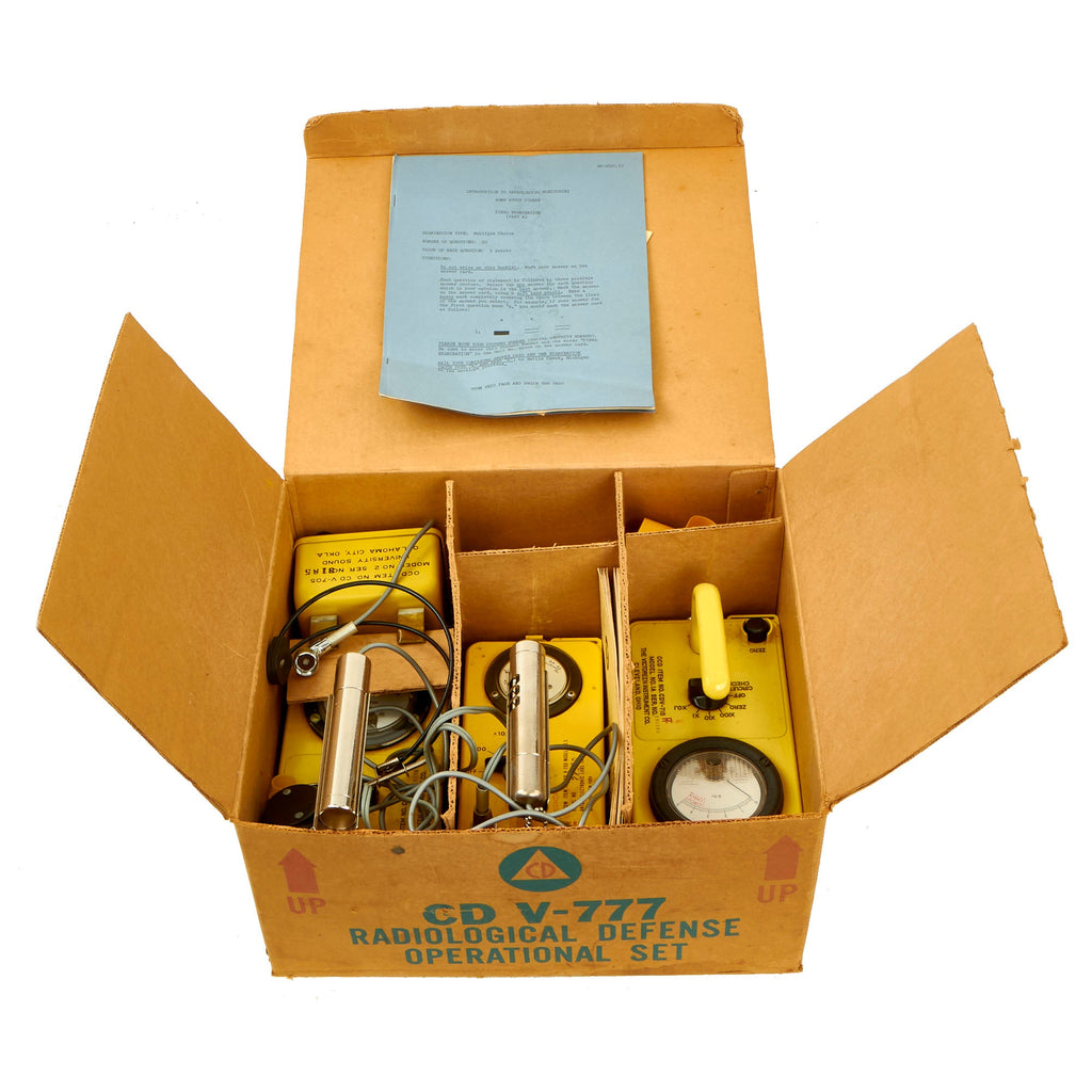 Original U.S. Cold War Civil Defense CD V-777-1 Shelter Radiation Kit ...