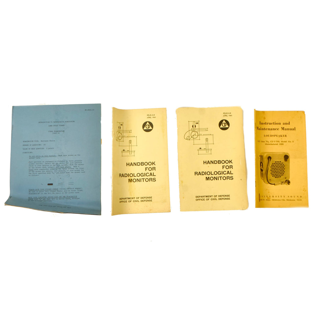 Original U.S. Cold War Civil Defense CD V-777-1 Shelter Radiation Kit ...