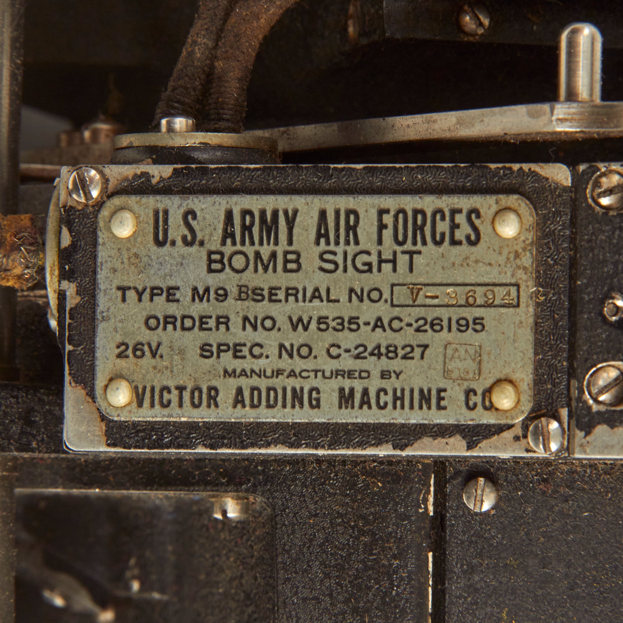 Original WWII U.S. Army Air Forces Norden Bomb Sight Model M-9B by Vic ...