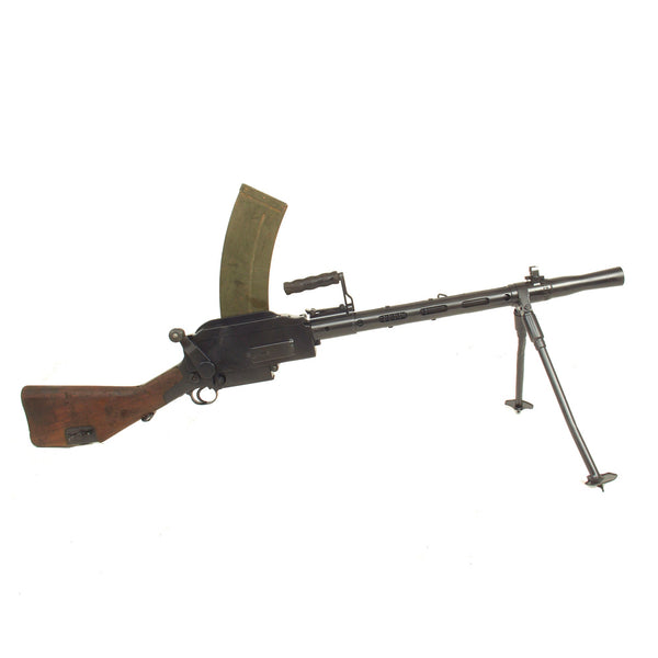 Original WWII Danish Madsen Display Light Machine Gun with Magazine Po ...