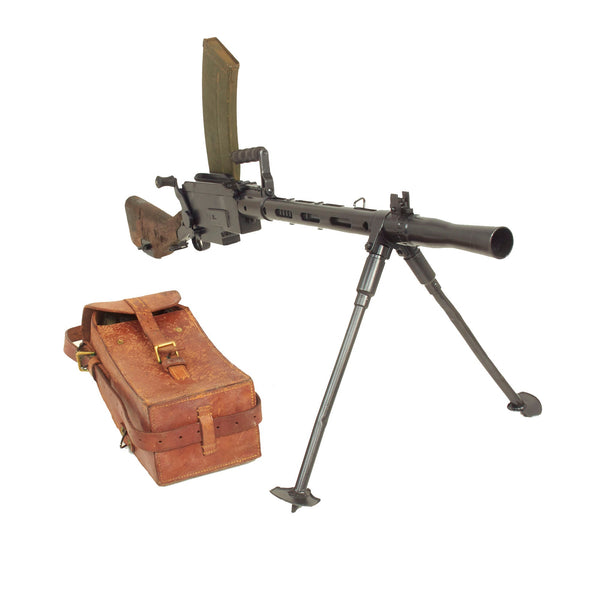 Original WWII Danish Madsen Display Light Machine Gun with Magazine Po ...