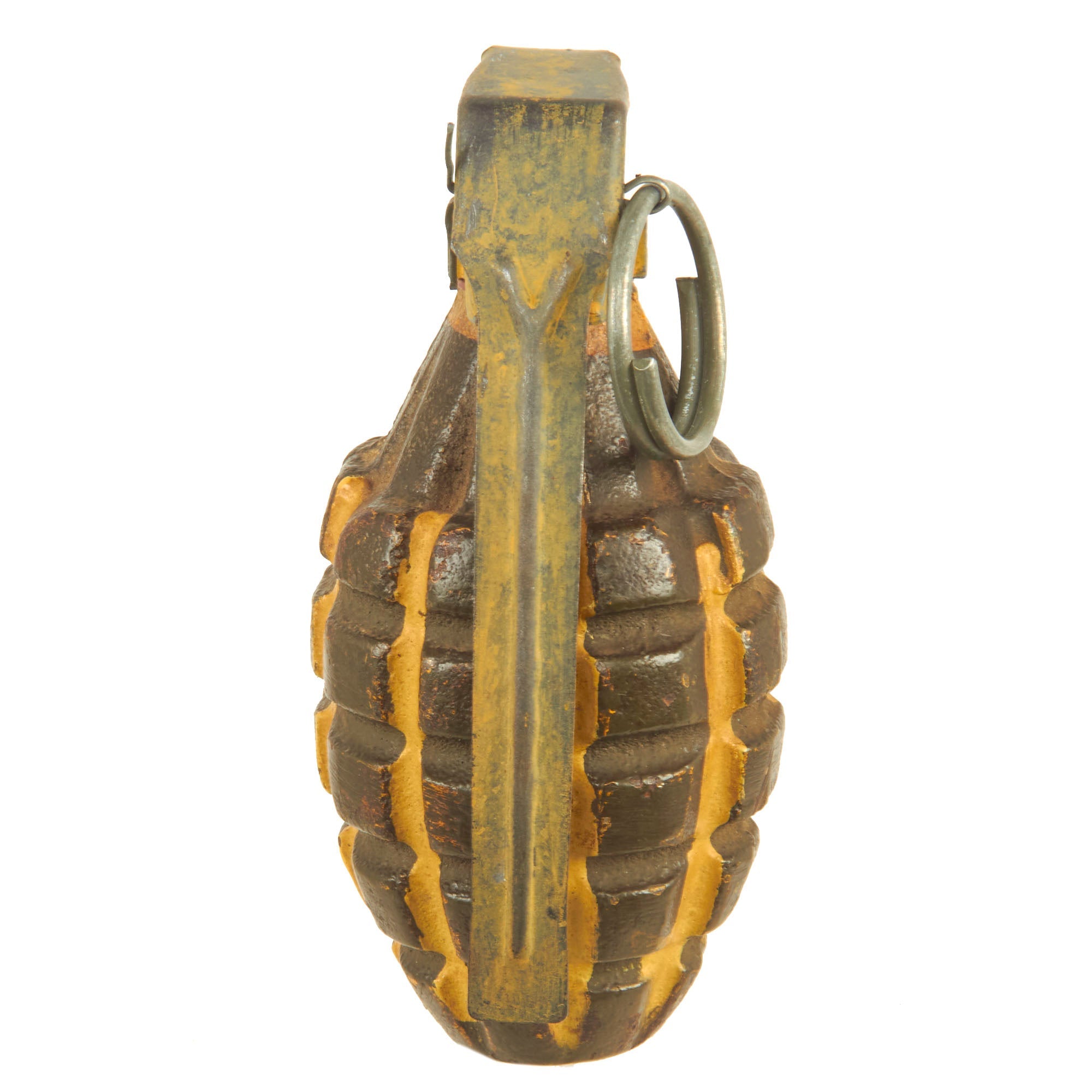 Original U.S. WWII Inert MkII Pineapple Grenade with Yellow Ring & M10 ...