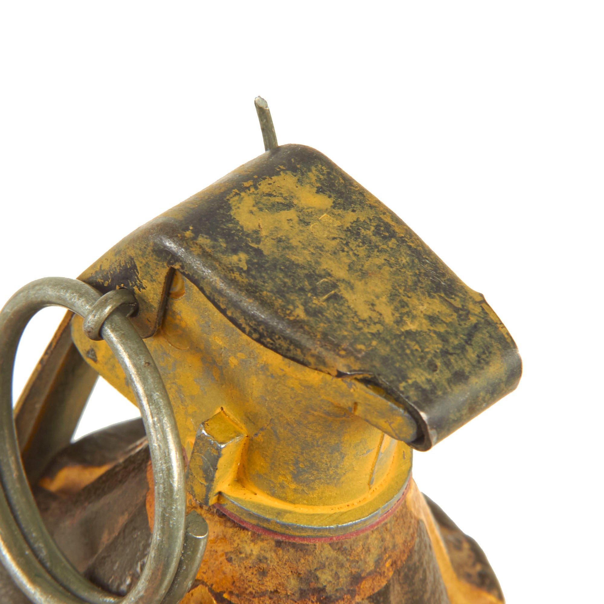 Original U.S. WWII Inert MkII Pineapple Grenade with Yellow Ring & M10 ...