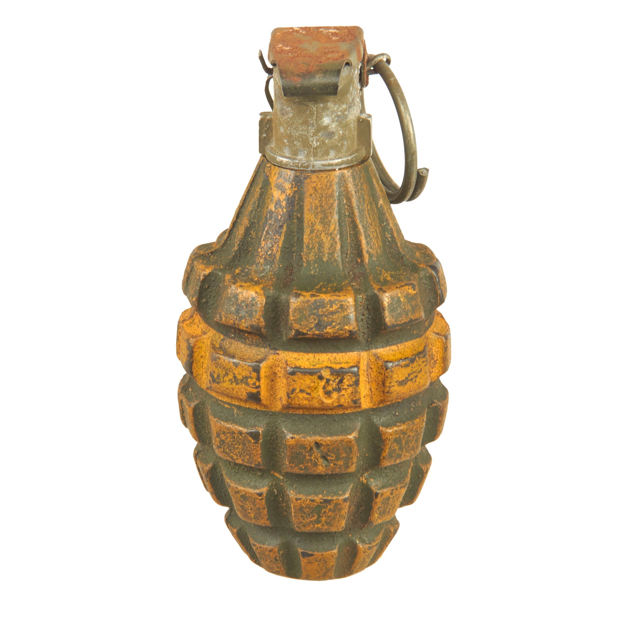 Original U.S. WWII Inert MkII Pineapple Grenade with Early “Centered ...