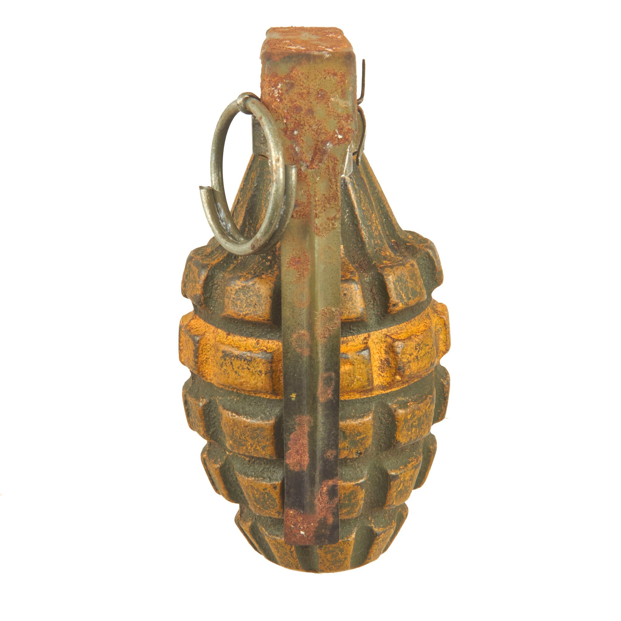 Original U.S. WWII Inert MkII Pineapple Grenade with Early “Centered ...