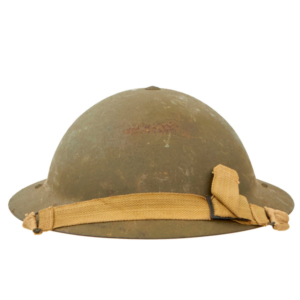Original Australian WWII Rimless Brodie MkII Steel Helmet with Liner b ...
