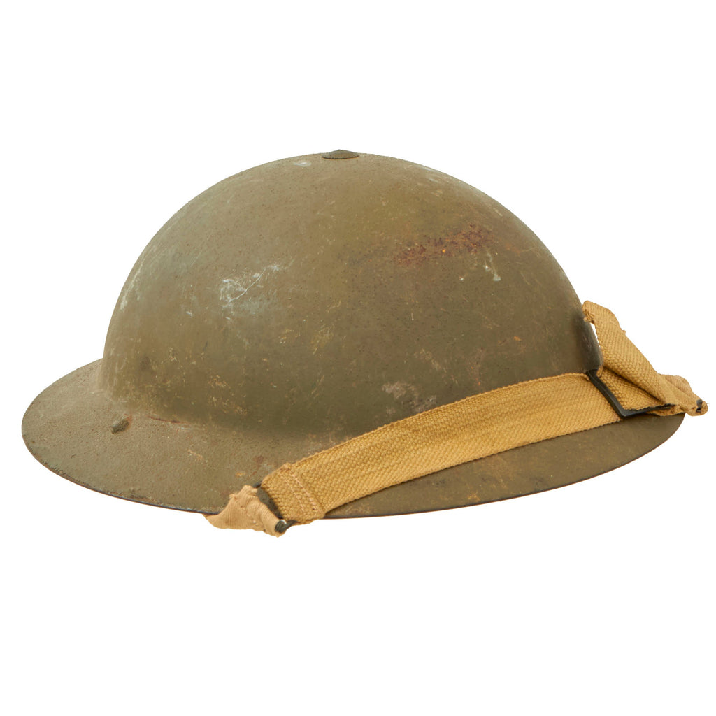Original Australian WWII Rimless Brodie MkII Steel Helmet with Liner b ...