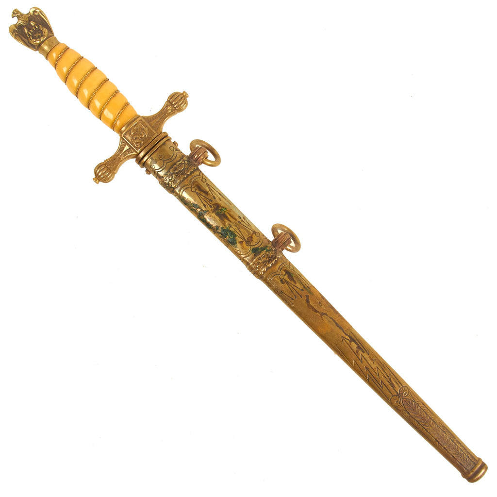 Original WWII German 2nd Model Naval Dagger by Carl Eickhorn with Ligh ...