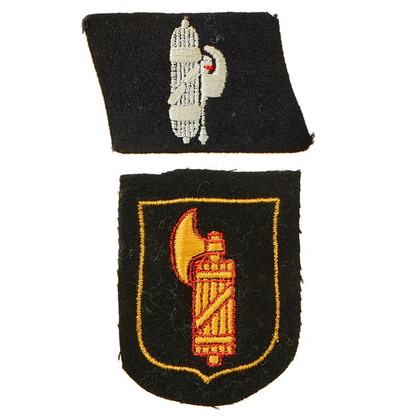 Original German WWII Italian 29th Waffen SS Grenadier Division Collar ...