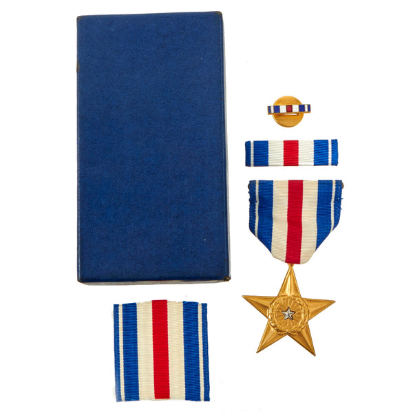 Original U.S. WWII Silver Star Set With Box - Complete Set ...