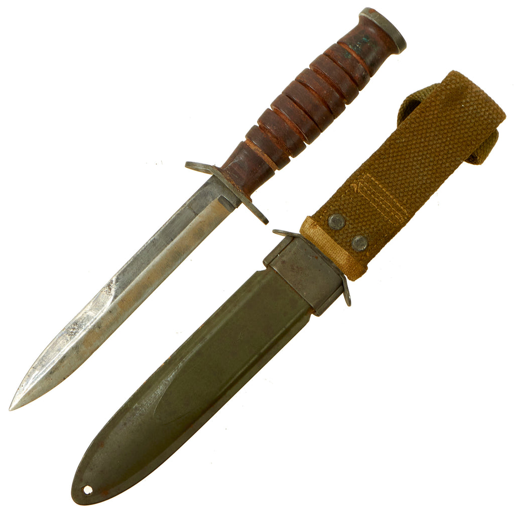 Original U.S. WWII M3 Fighting Knife by Kinfolks, Inc. with M8 Scabbar ...