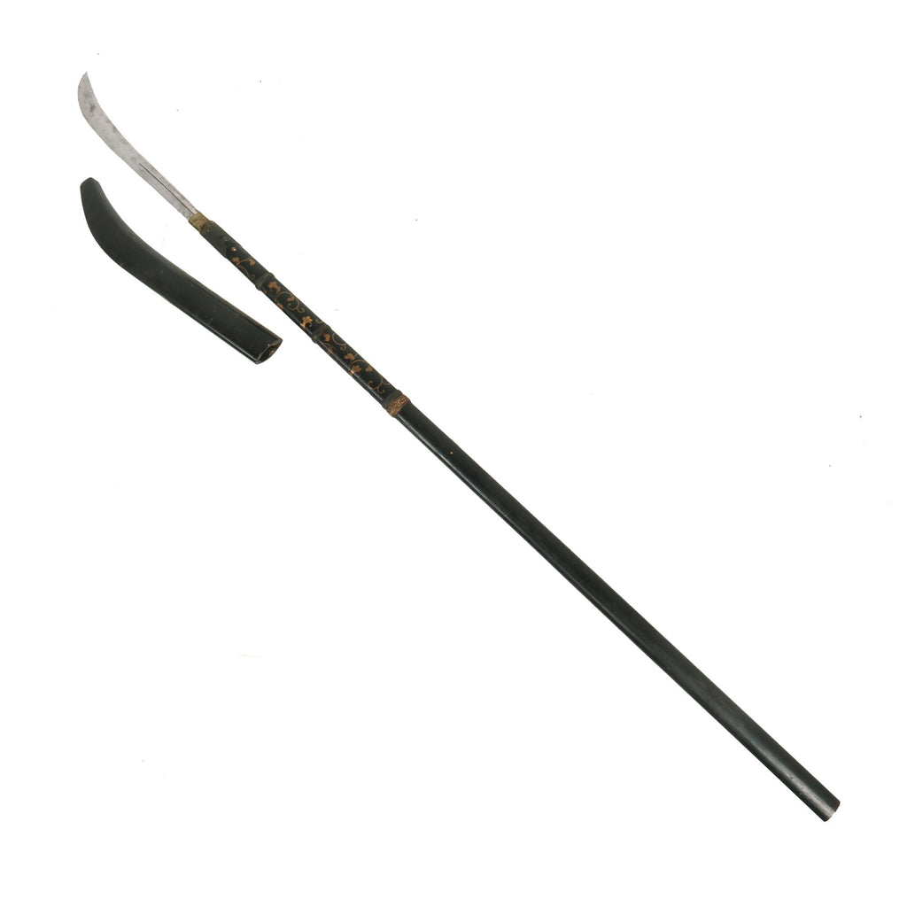 Original 18th Century Edo Period Japanese Naginata Polearm with Handma ...