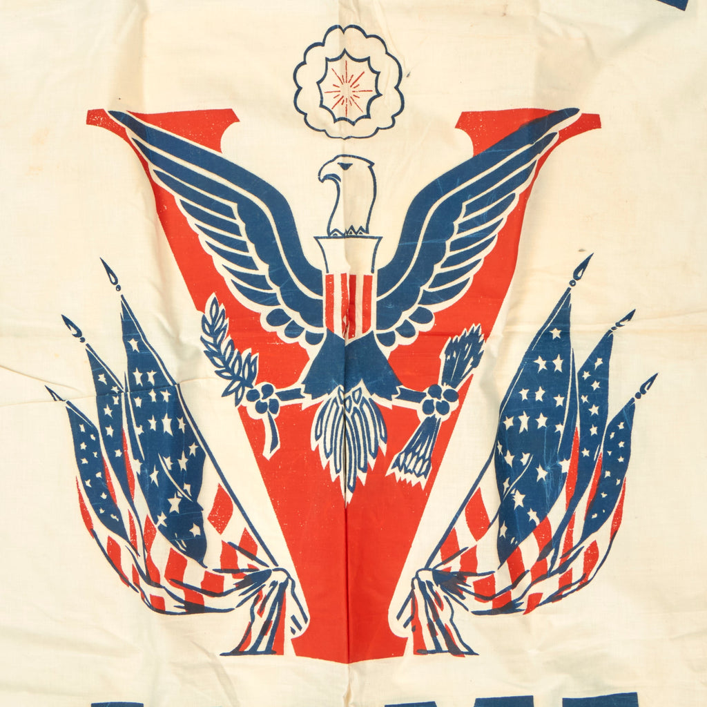 Original U.S. WWII Era “Welcome Home” V For Victory Red, White & Blue ...