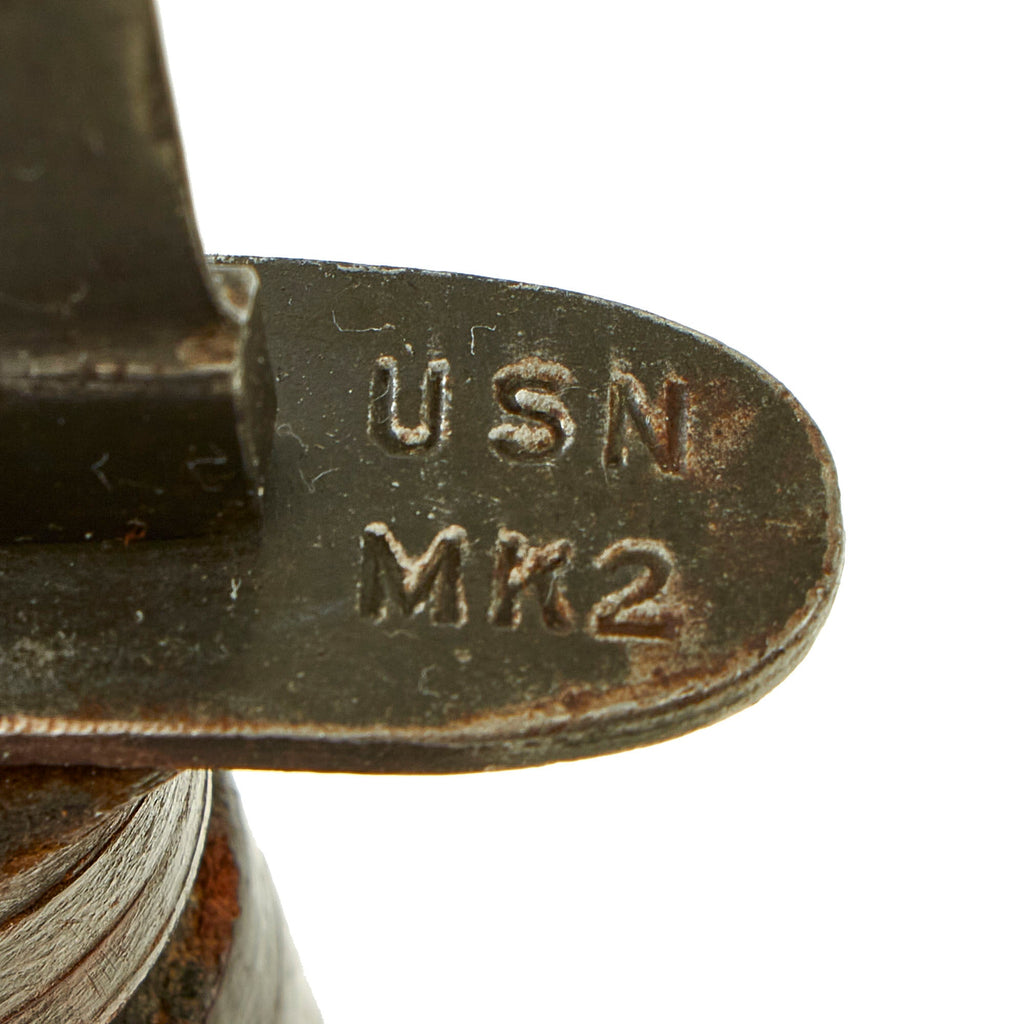 Original U.S. WWII KA-BAR USN MK2 Fighting Knife with MK2 Scabbard ...