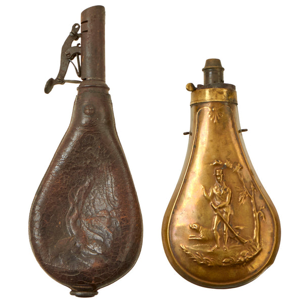 Original U.S. Civil War Era Named Powder Flask & Shot Flask ...