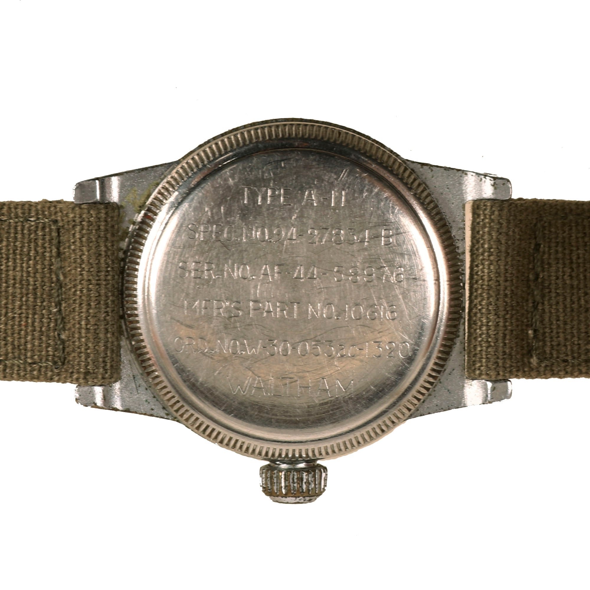 Original U.S. WWII 1944 Dated Type A-11 US Army Wrist Watch by Waltham ...