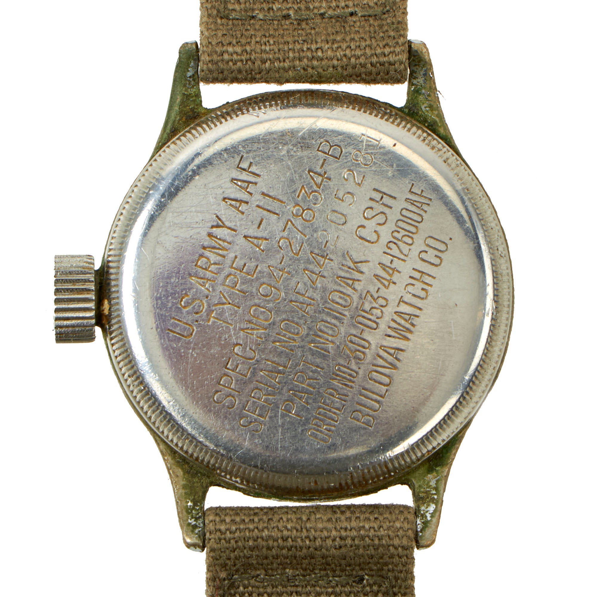 Original U.S. WWII 1943 Type A-11 USAAF Wrist Watch by Bulova - Fully ...
