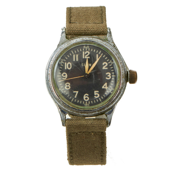 Original U.S. WWII 1944 Type A-11 USAAF Wrist Watch by Elgin - Fully F ...