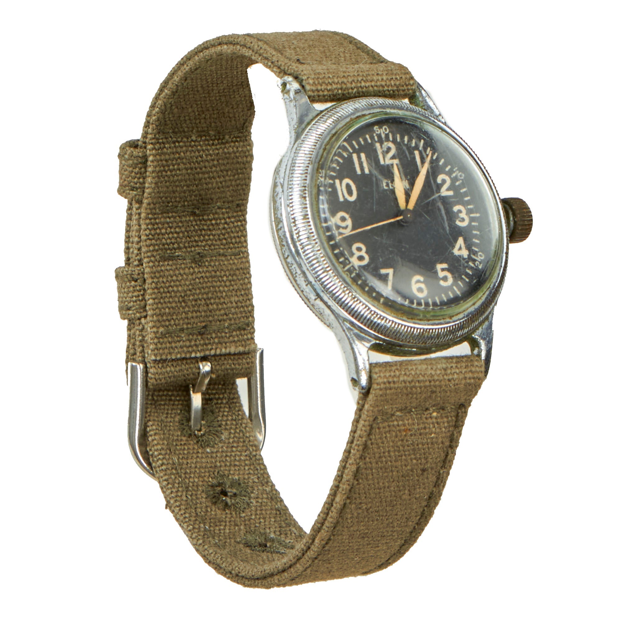 Original U.S. WWII 1944 Type A-11 USAAF Wrist Watch by Elgin - Fully F ...