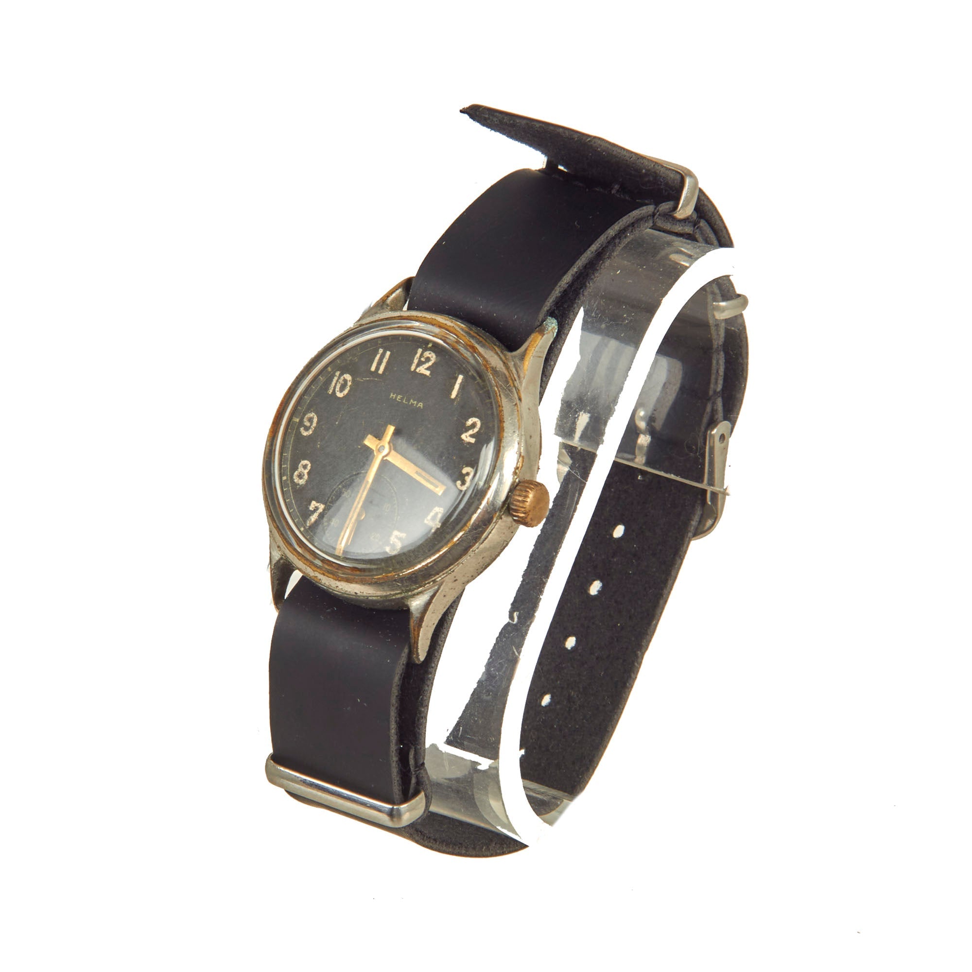 Original German WWII Wehrmacht D-H Watch by Helma - Fully Functional ...