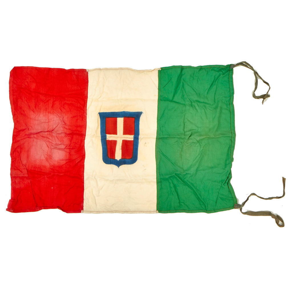 Original Italian WWII Kingdom of Italy Flag With Savoy Coat of Arms ...