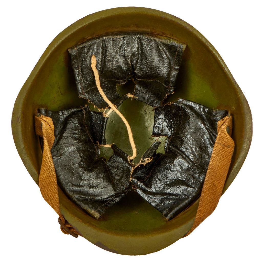 Original WWII Russian Soviet SSh-40 Steel Combat Helmet with Post War ...