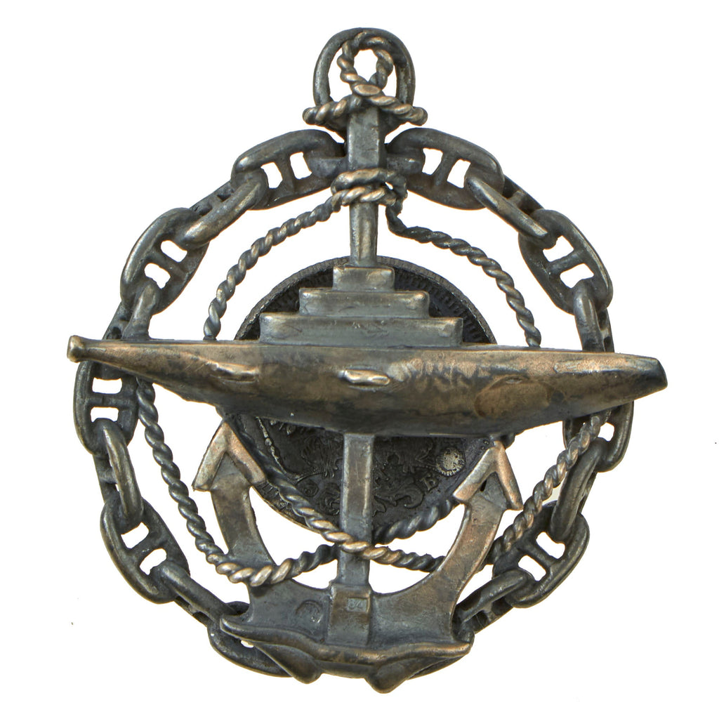Original WWI Imperial Russian Silver Imperial Submarine Badge With Mos ...
