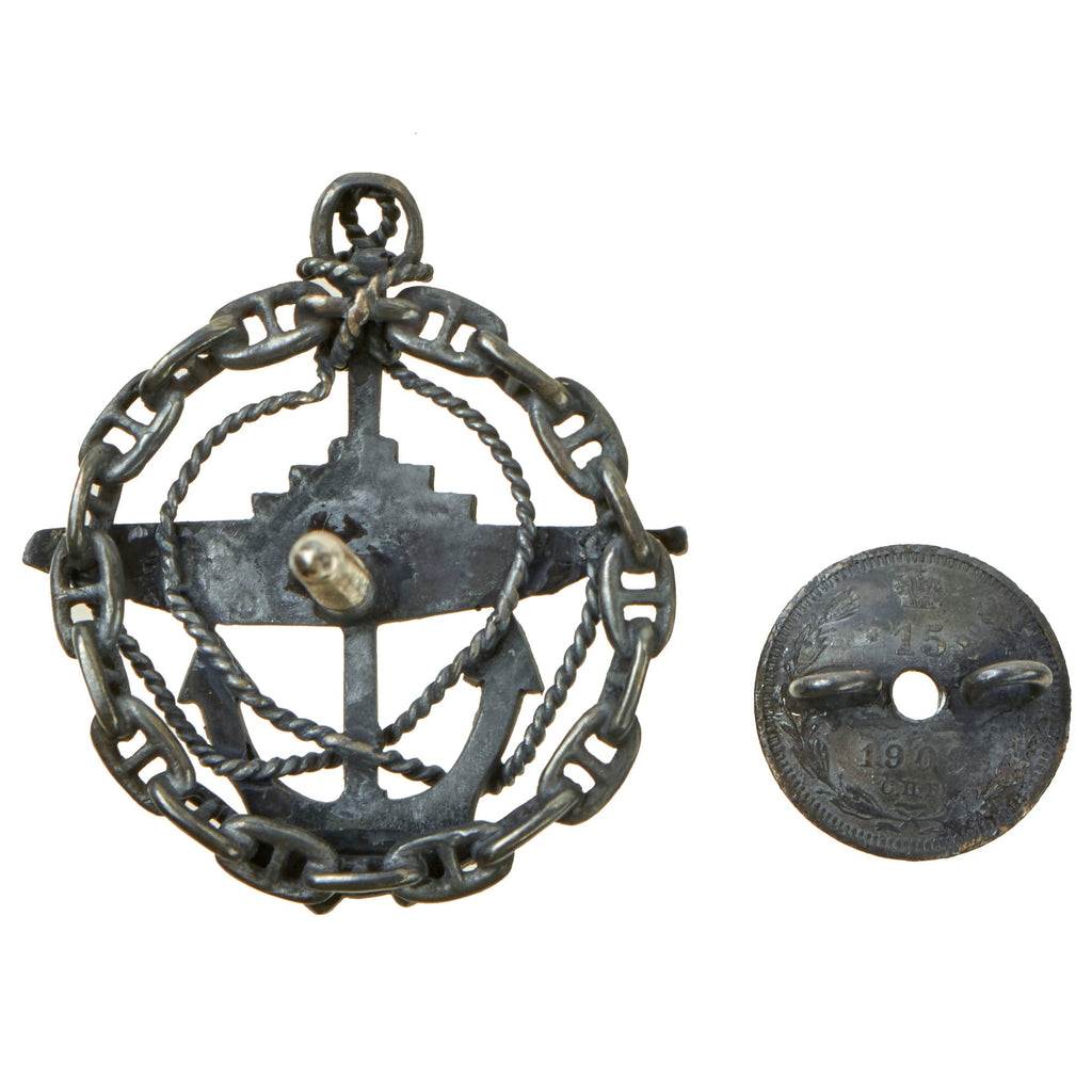 Original WWI Imperial Russian Silver Imperial Submarine Badge With Mos ...