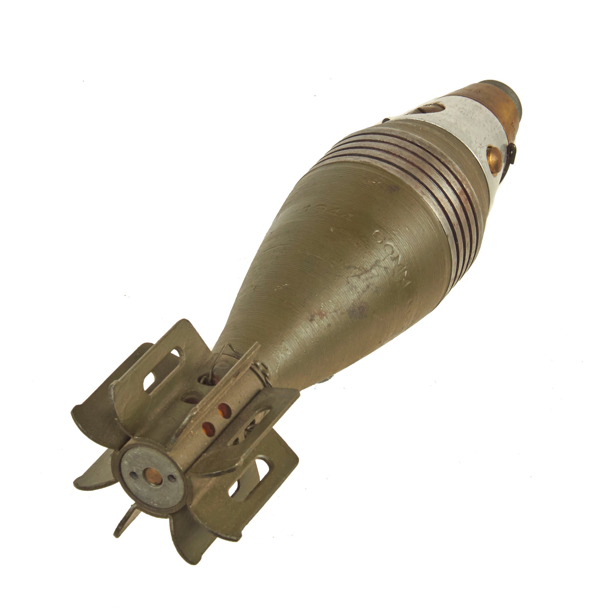 Original U.S. WWII 1944 Dated M49A2 60mm Deactivated Mortar Round with ...