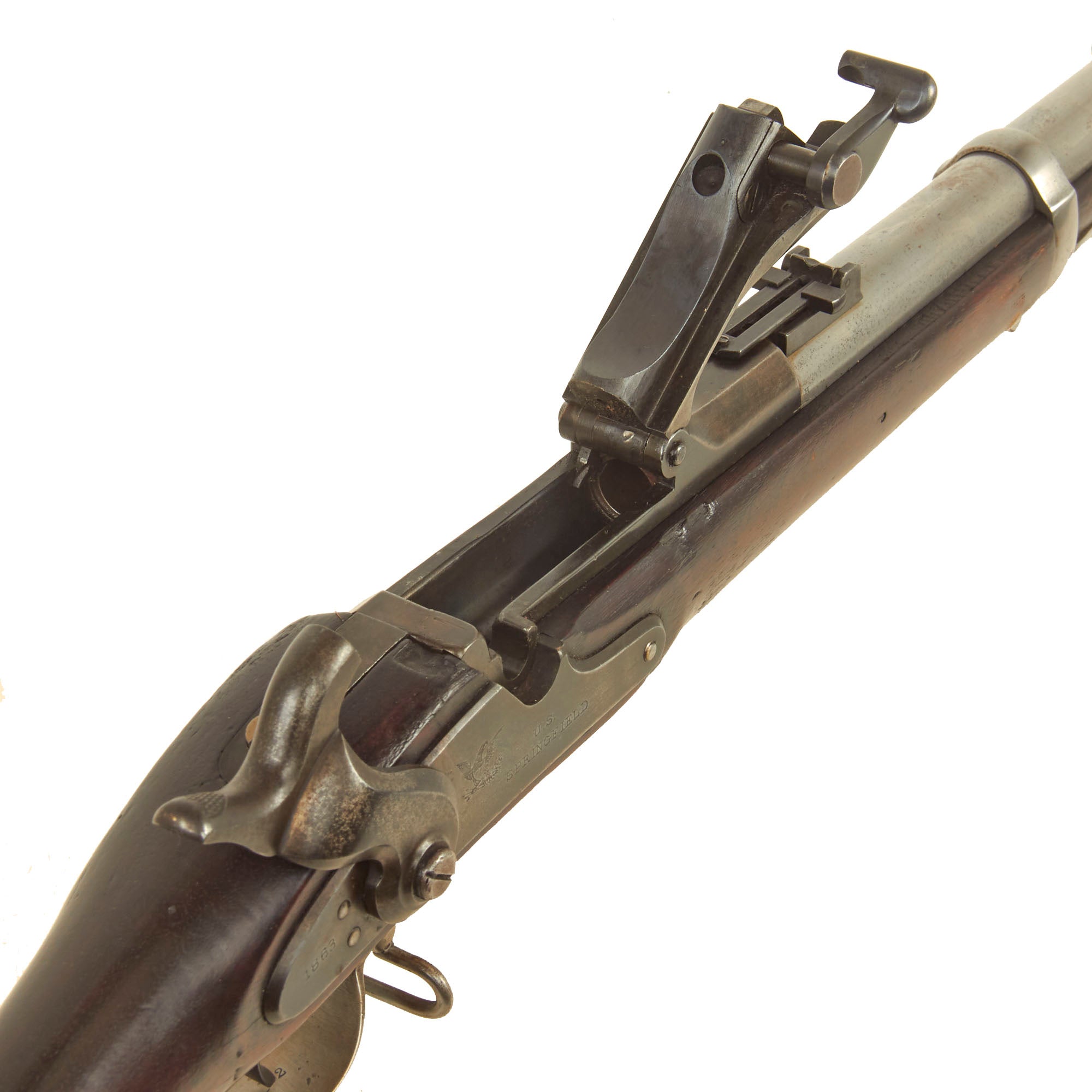 Original U.S. Civil War Springfield M-1863 Converted to M-1868 Allin T ...