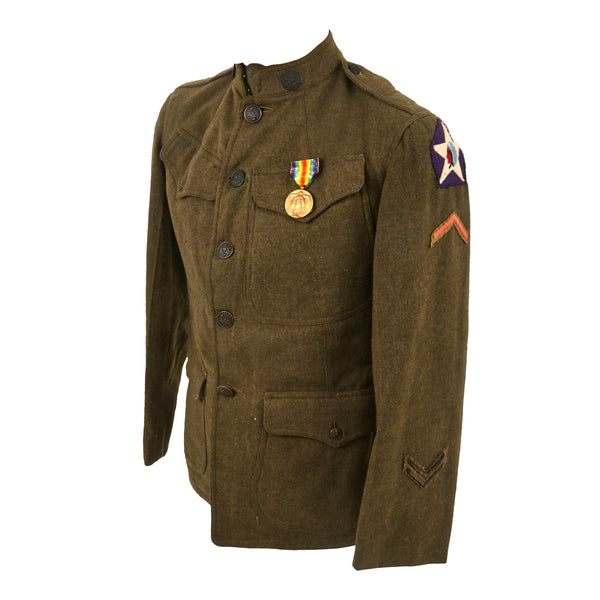 Original WWI US 2nd Division Machine Gunner Uniform Jacket - 9th Infan ...
