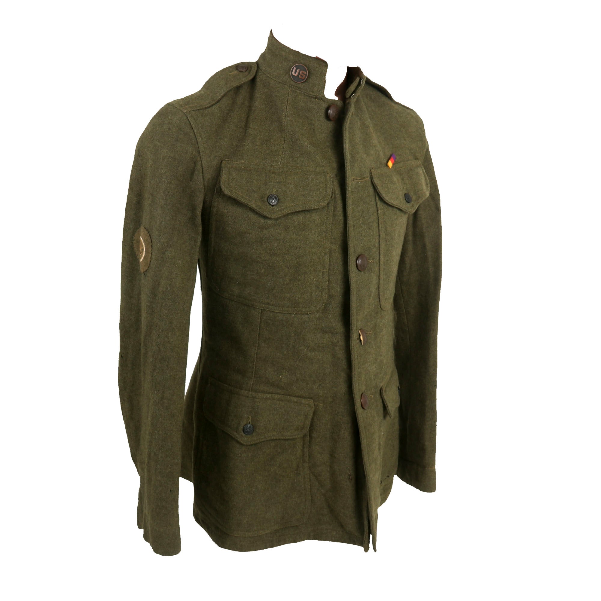 Original U.S. WWI Rare Double-Patched Motor Transport Corps & New York ...