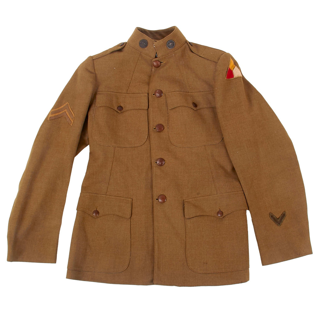 Original U.S. WWI AEF Tank Corps Enlisted Man’s Uniform Grouping with ...