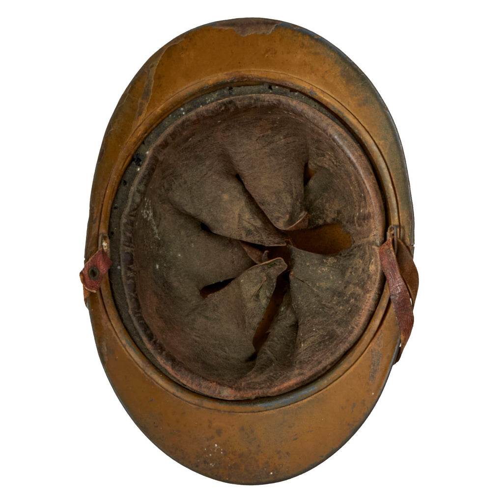 Original Rare French WWI Model 1915 Adrian Helmet with Zouave & Tirail ...