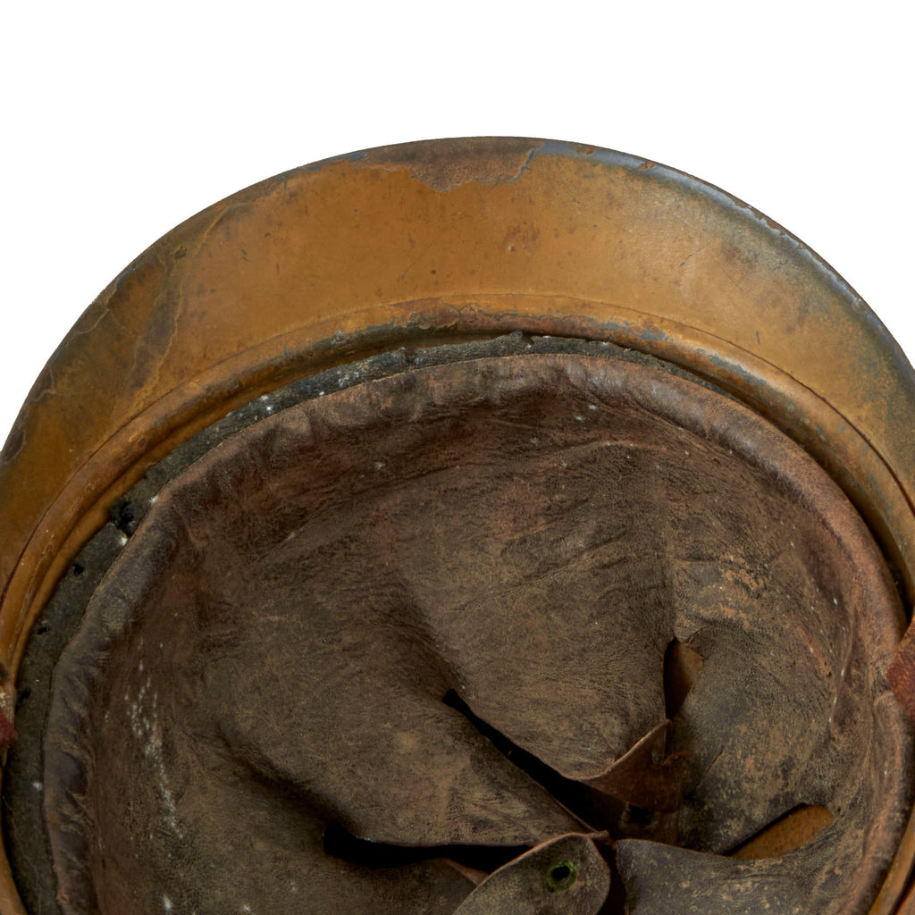 Original Rare French WWI Model 1915 Adrian Helmet with Zouave & Tirail ...