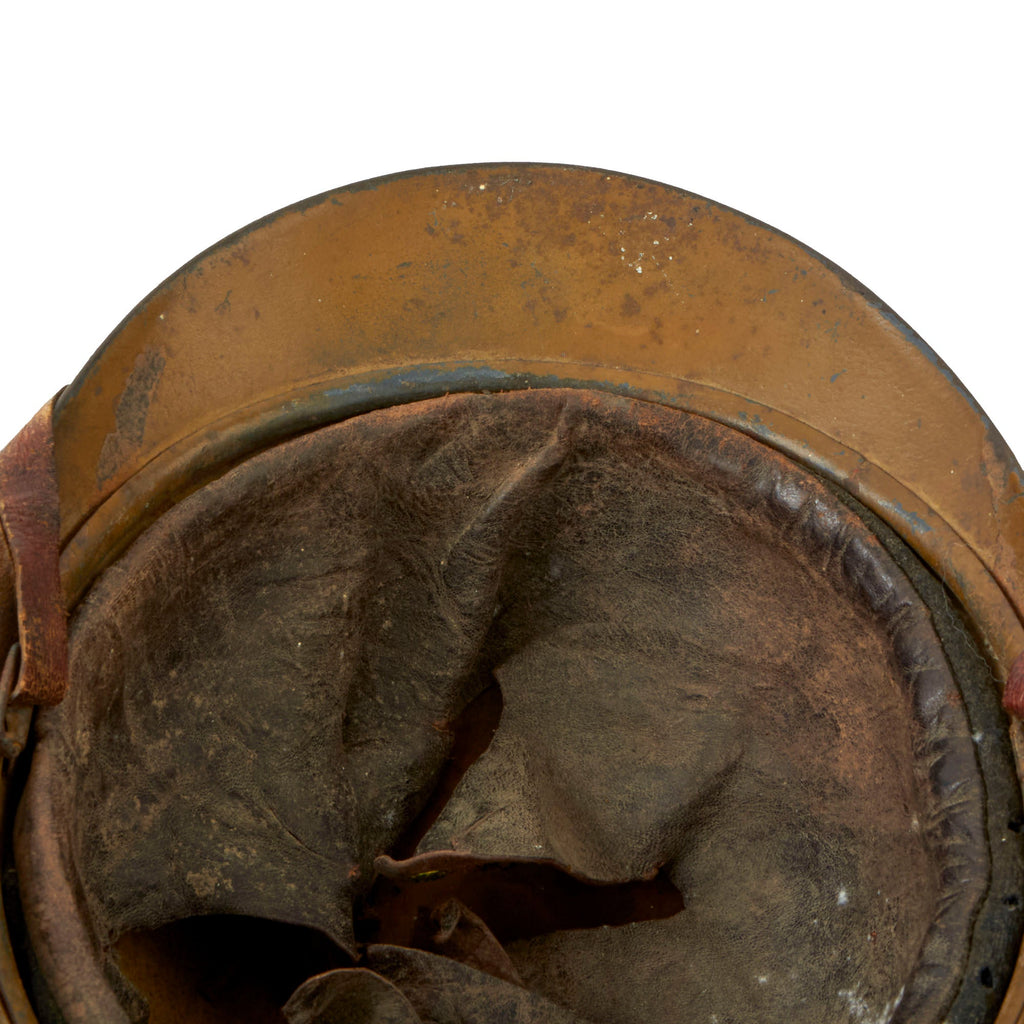 Original Rare French WWI Model 1915 Adrian Helmet with Zouave & Tirail ...