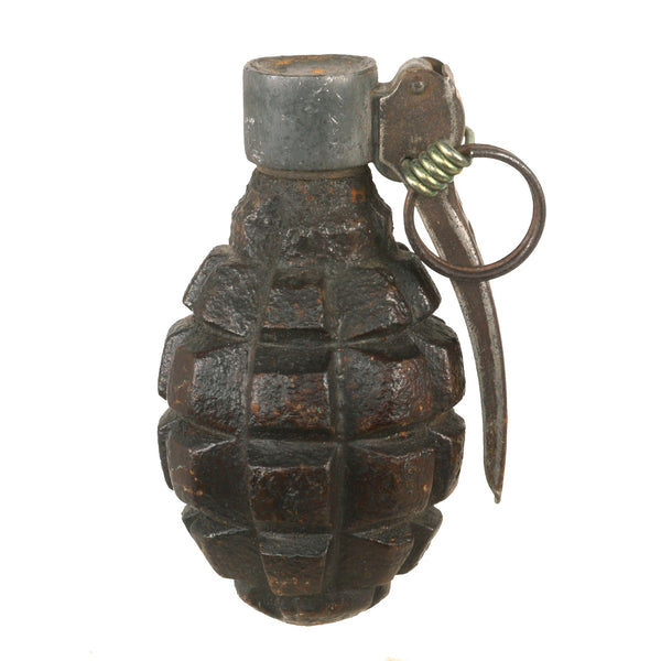 Original French WWII F1 Hand Grenade with Mle 1935 Fuze - Inert ...