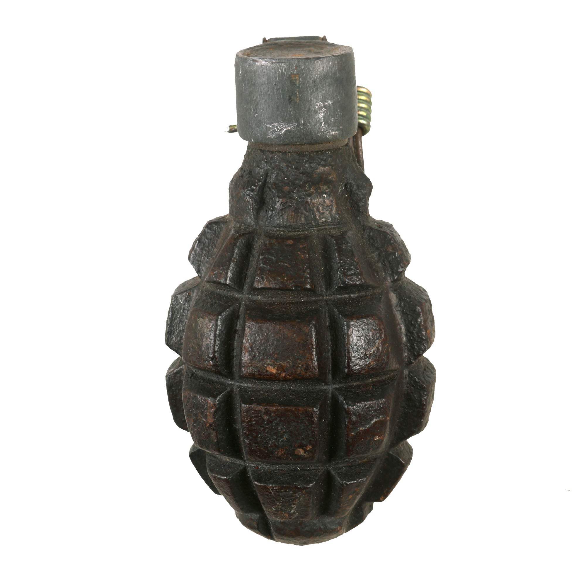 Original French WWII F1 Hand Grenade with Mle 1935 Fuze - Inert ...