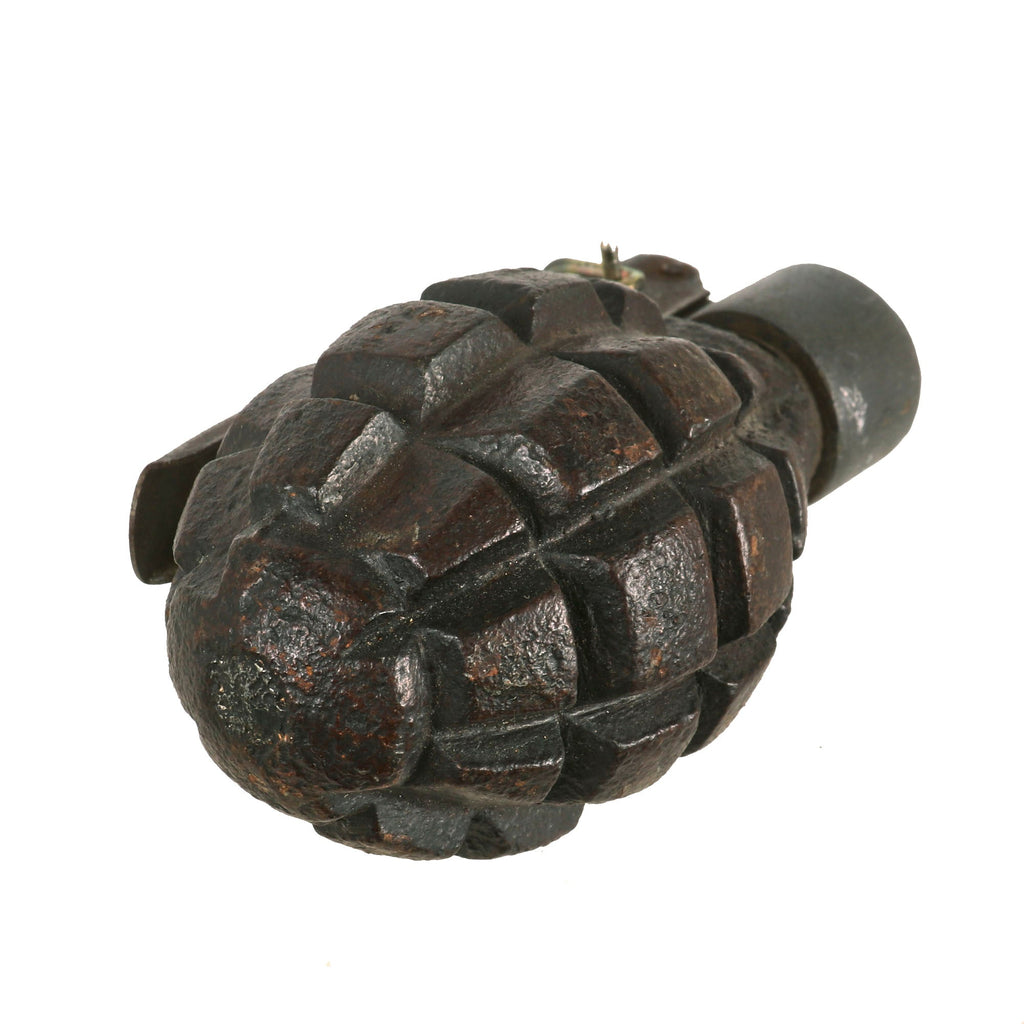 Original French WWII F1 Hand Grenade with Mle 1935 Fuze - Inert ...