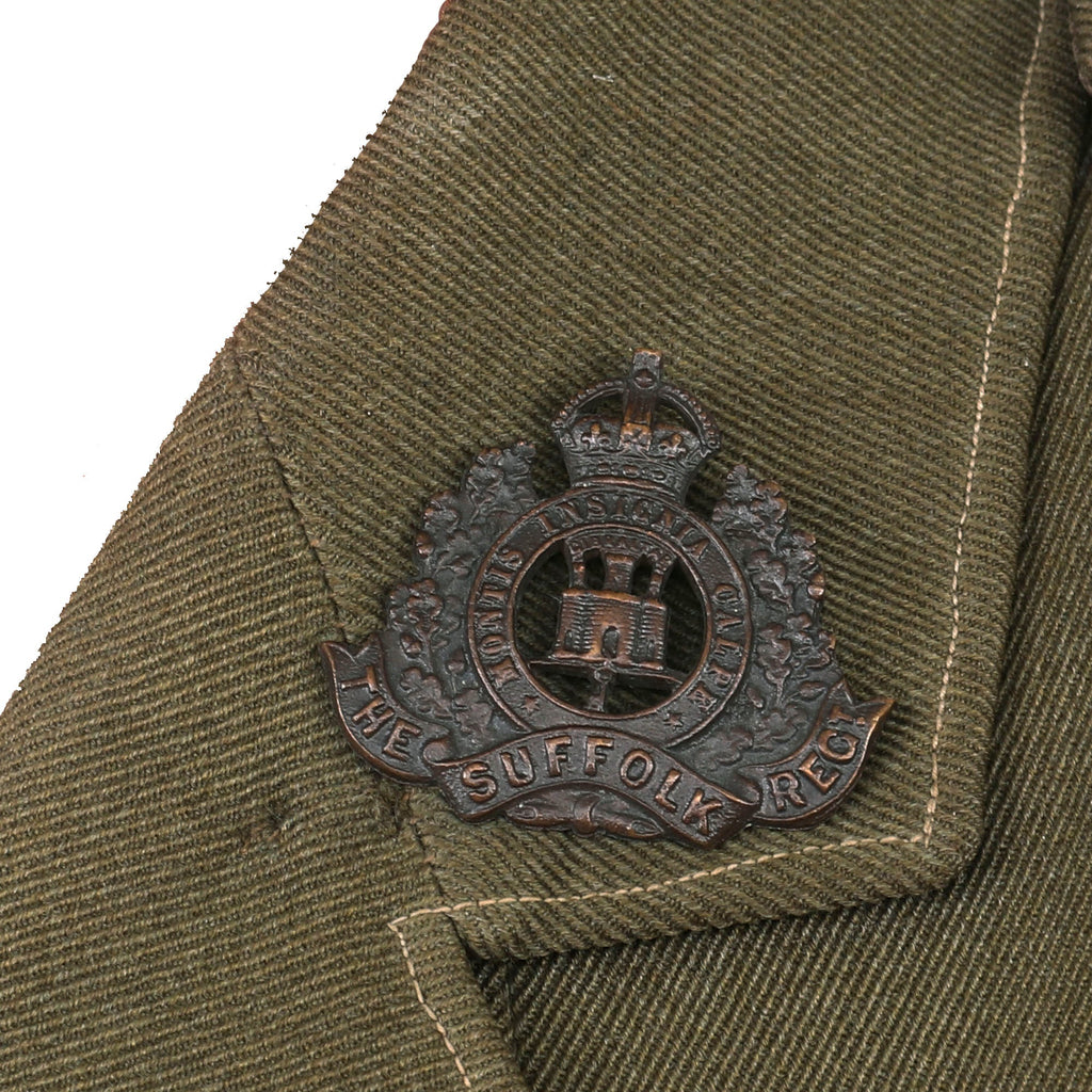 Original British WWI Named 8th Suffolk Regiment Major’s Uniform with T ...