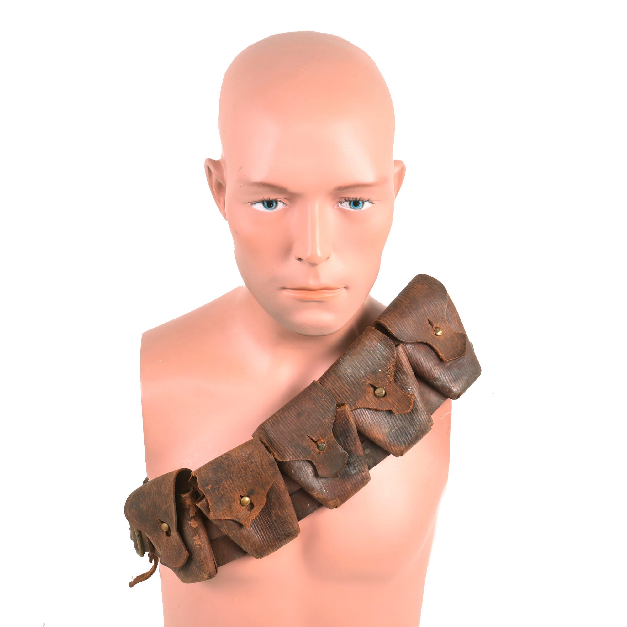 Original Australian WWI P-1903 Five Pocket Leather Cavalry Bandolier M ...